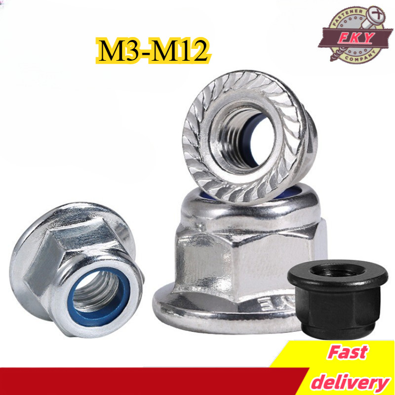 Screw Cap Flannel Nylon Locking Nut Locking Nut with Pad M4M5M6M8M10M12 ...
