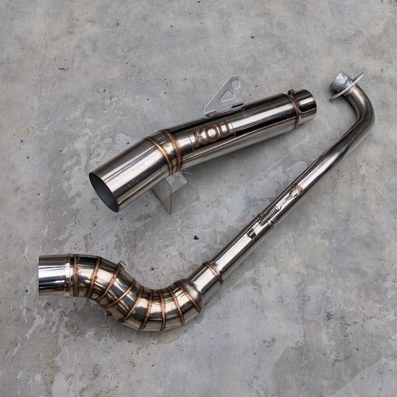 R.01 Open Spec pipe exhaust 51mm KOU tube type for Wave 100 110 125 Xrm ...