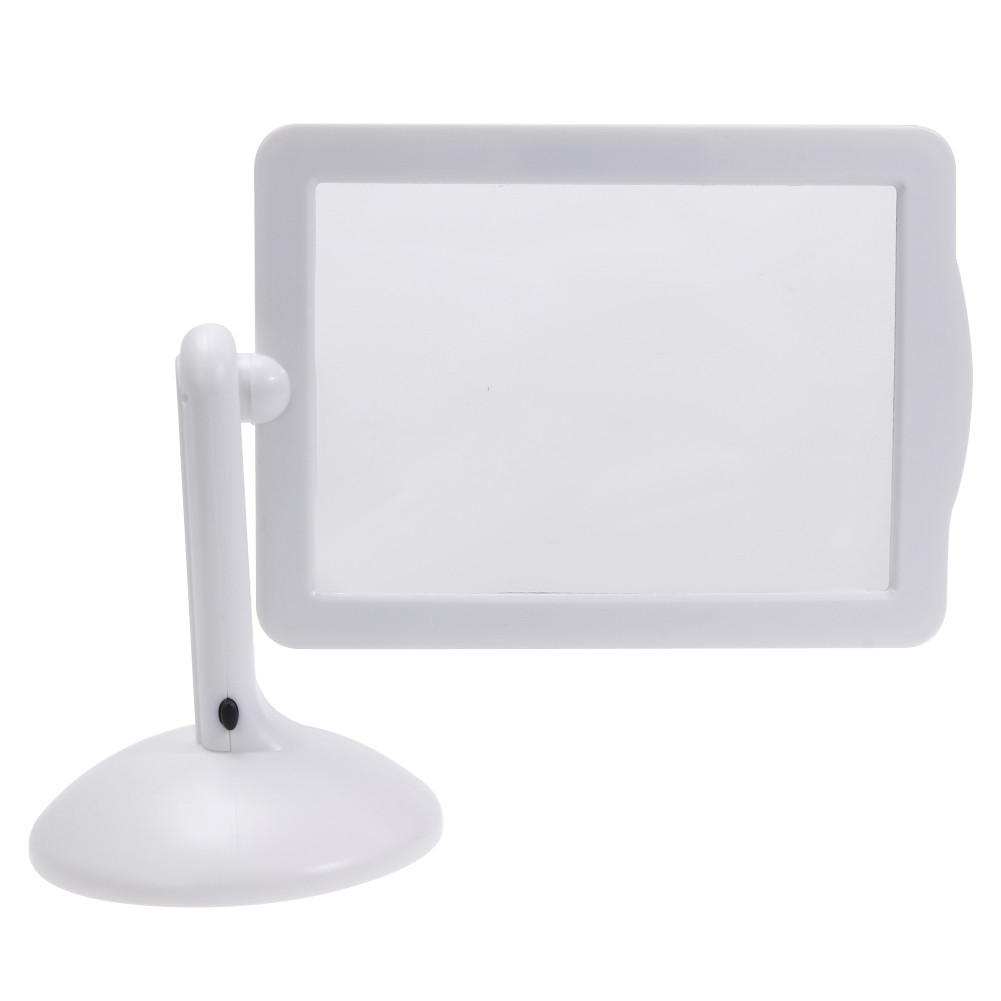 3X 180° Rotatable Desktop Reading Magnifier Glass with LED Light ...