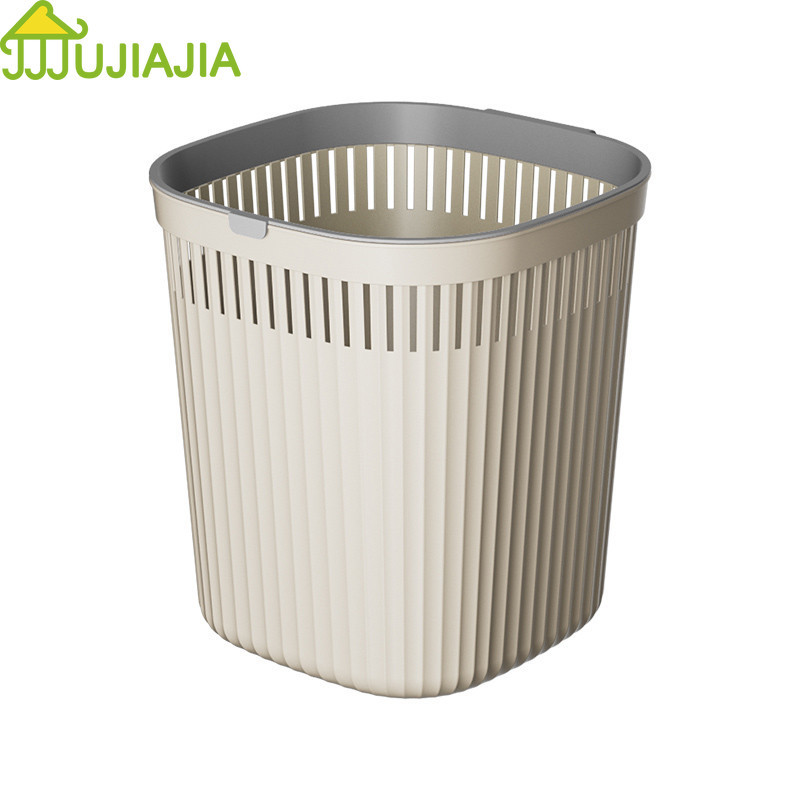 JUJIAJIA Kitchen storage large opening pressure ring garbage bin with ...