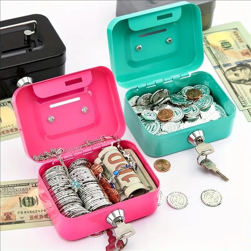Metal Lock Cash Box with Password Protection for Ultimate Security ...
