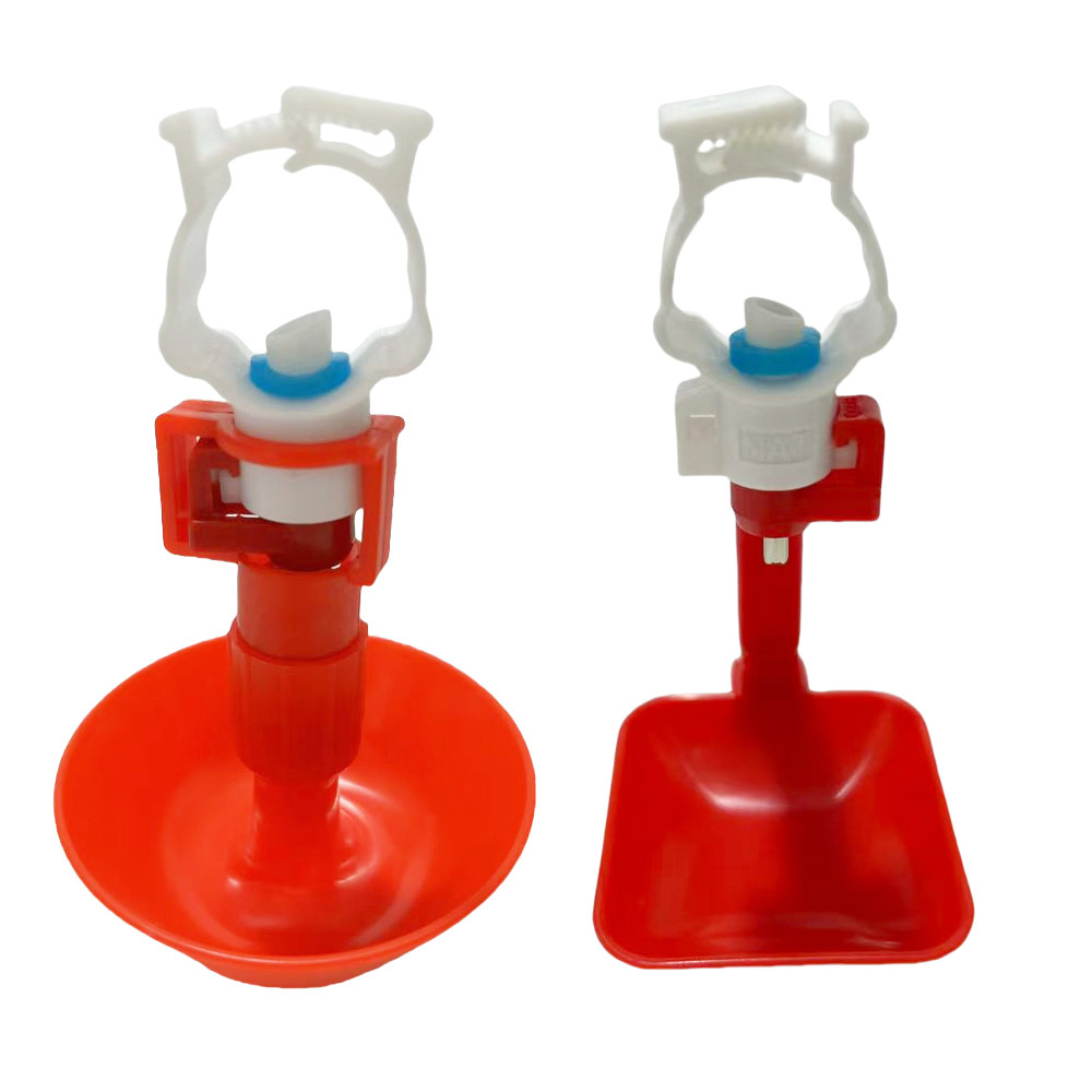 10Pcs 3/4” Automatic Chicken Water Nipple Drinker Hanging Cup Bird Coop ...