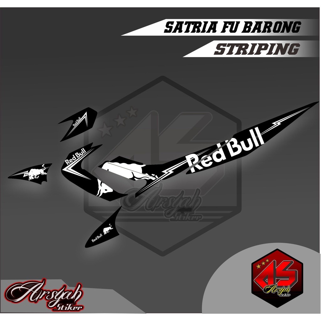 Satria Fu Barong striping / Satria Barong striping / Old Satria Fu ...