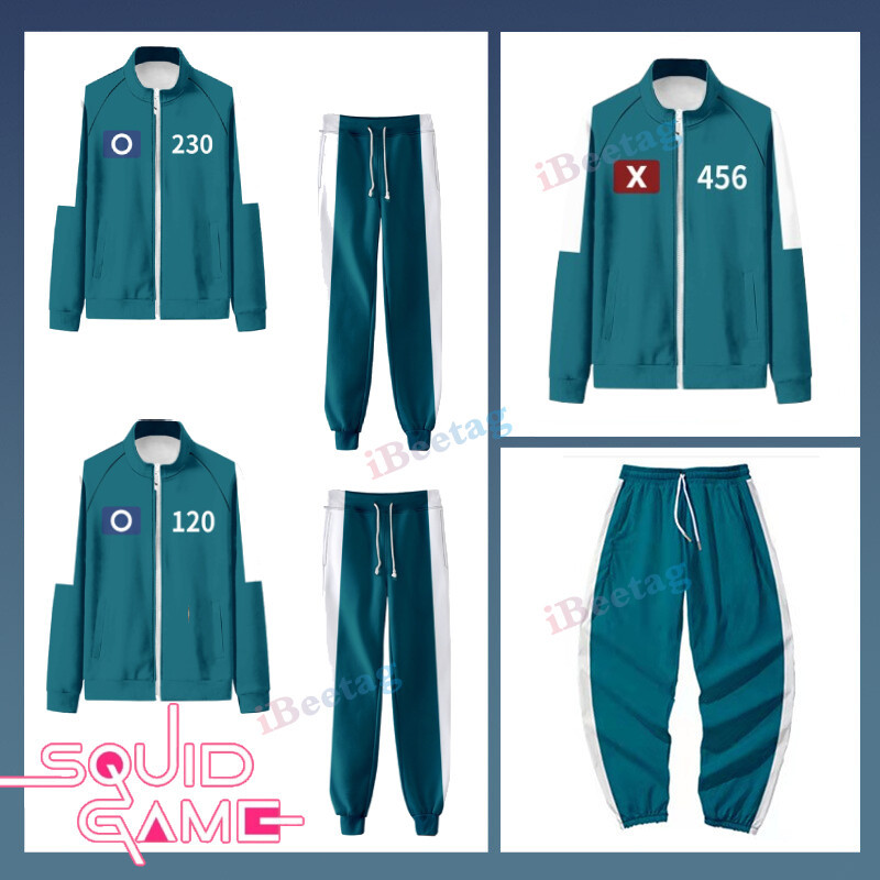 Squid Game Suit Costume Kids Tracksuits Cosplay Outfit Costume Jackets ...