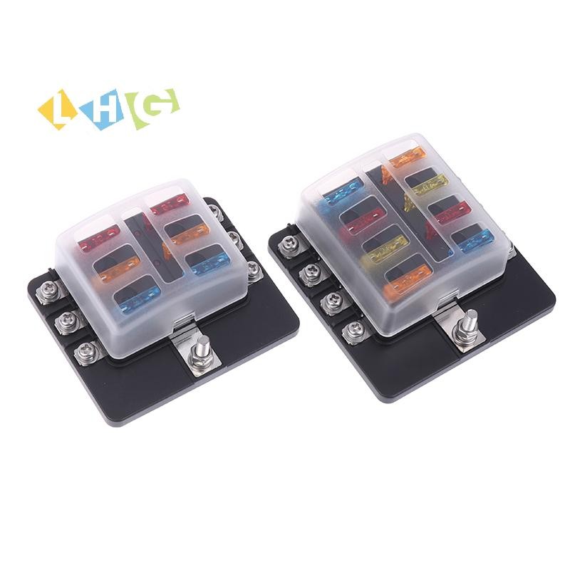 [LHG] Universal Car 6 Way 8 Way Blade Fuse Terminal Block Auto Track ...