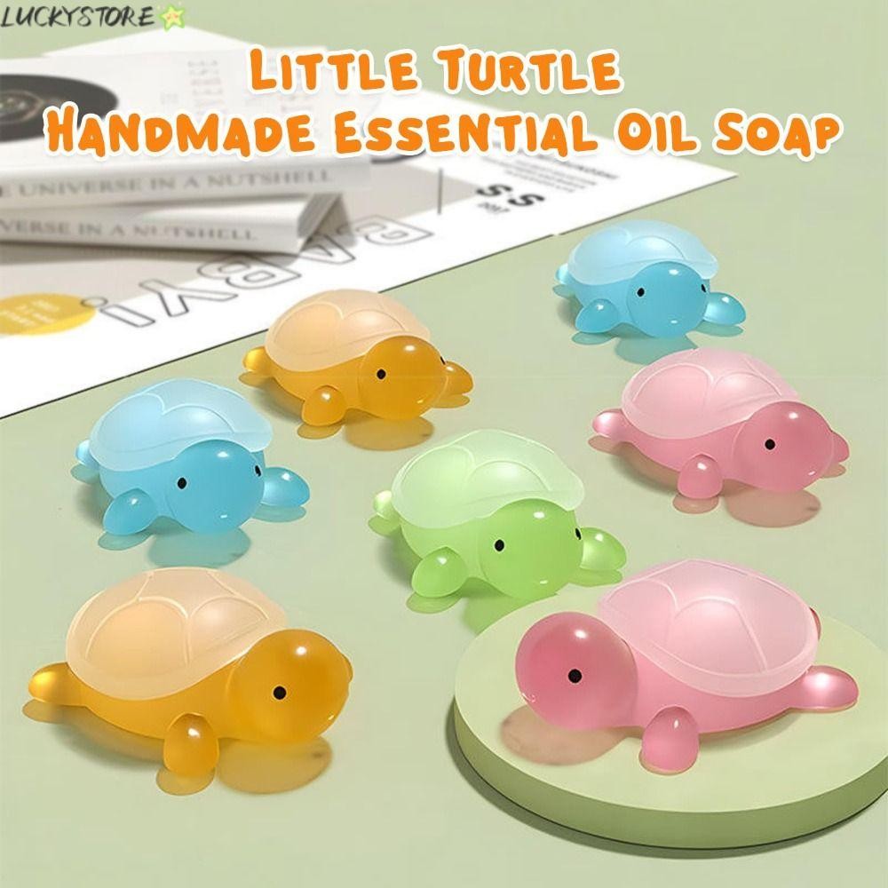 LUCKY 1/4Pcs Handmade Essential Oil Soaps, Whitening Aroma Moisturizing ...