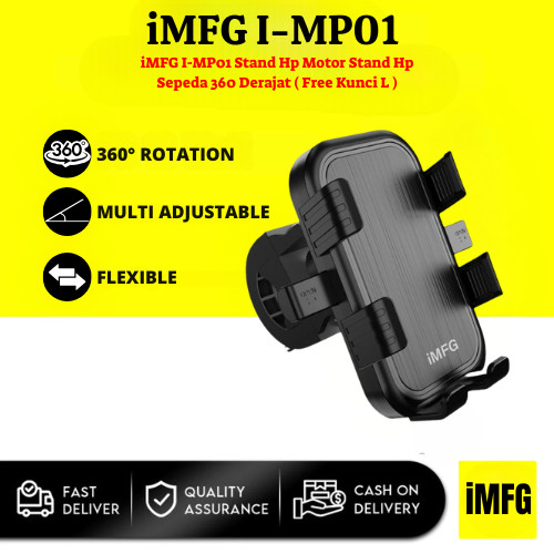 HP IMFG Universal Cell Phone Holder I-MP01 Motorcycle Cell Phone Stand 360 Degree Bicycle Cell ...