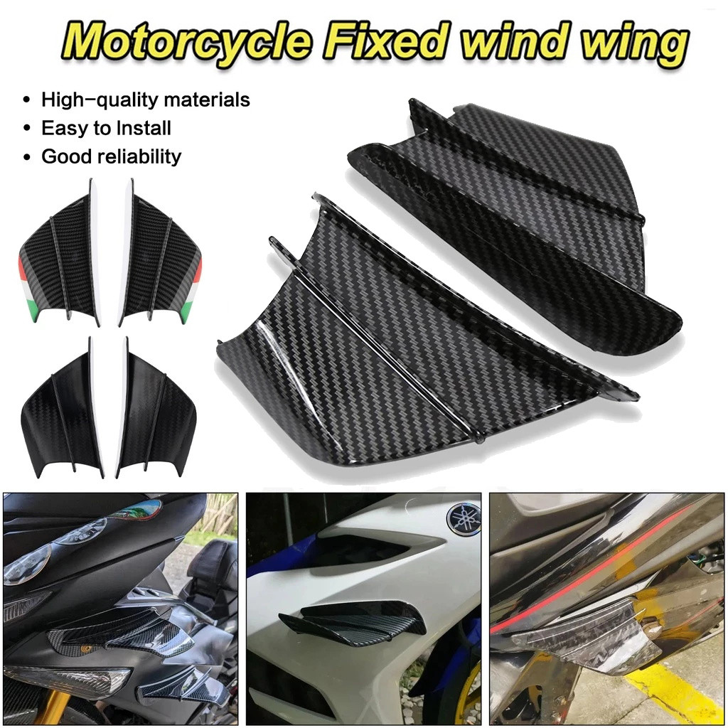 1 Pair Universal Motorcycle Winglet Side Wings Fittings for all ...