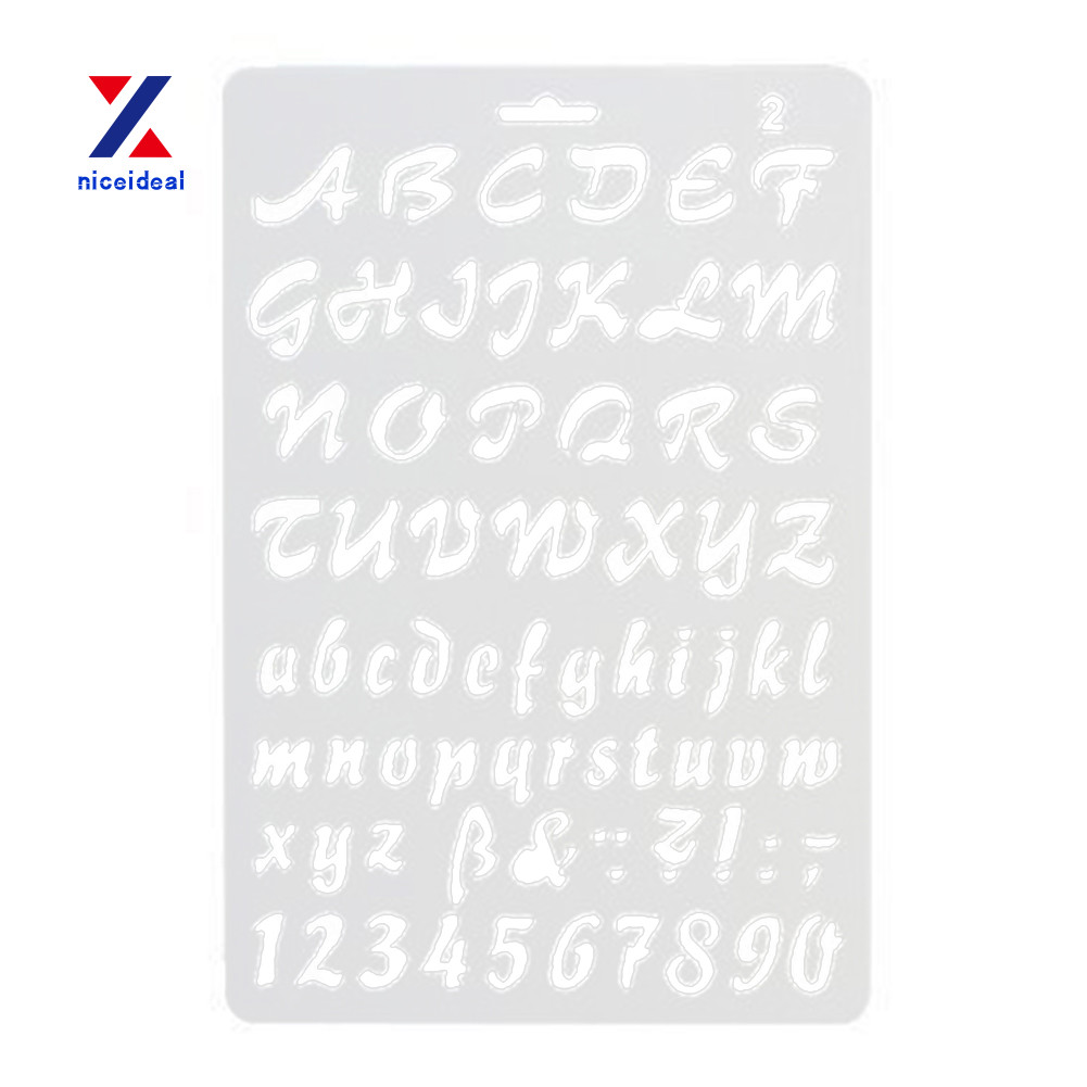 [Ready stock] English Alphabet Number DIY Scrapbook Drawing Template ...