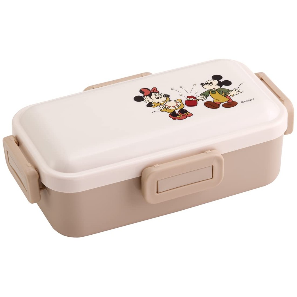 Skater Lunch Box Disney Mickey Mouse & Friends Cooking 530ml Antibacterial Fluffy Serving Dome ...