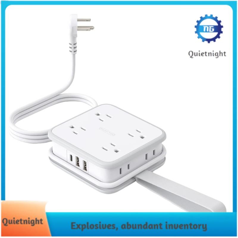 [quietnight.ph] 8AC 2USB 1Type-C Port Socket Strip for Travel Portable ...