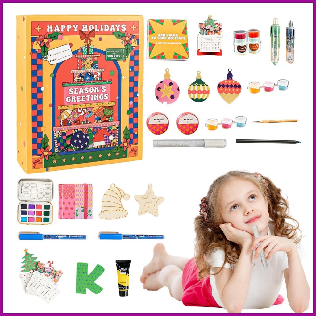 Painting Advent Calendars Countdown Calendar Christmas Kit Advent ...