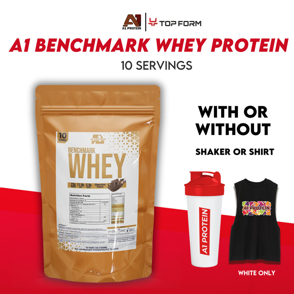 A1 Benchmark Whey Protein 10 Servings in Pouch | Shopee Philippines