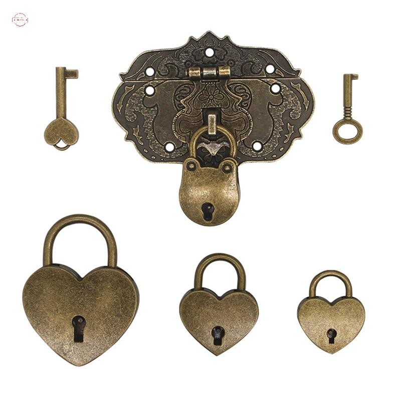 Sun Antique Style Heart Shape Padlock Vintage Lock Romantic Lovely ...