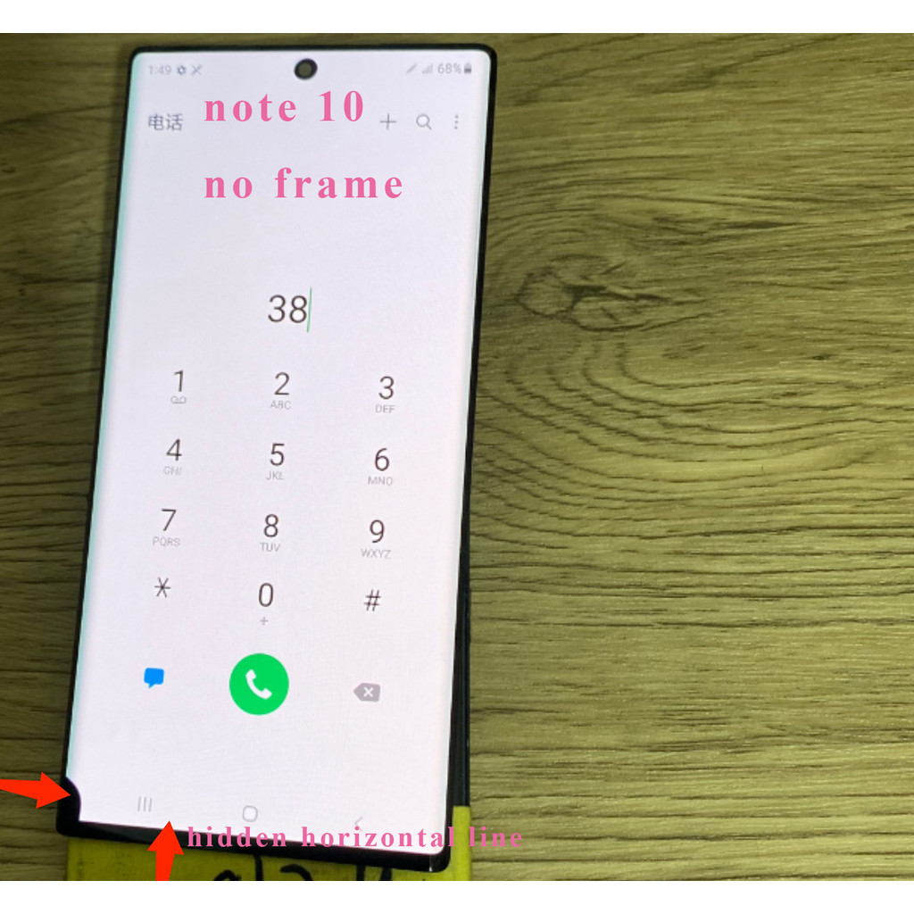 6.3inch tested Super AMOLED with black dot without frame For Samsung ...