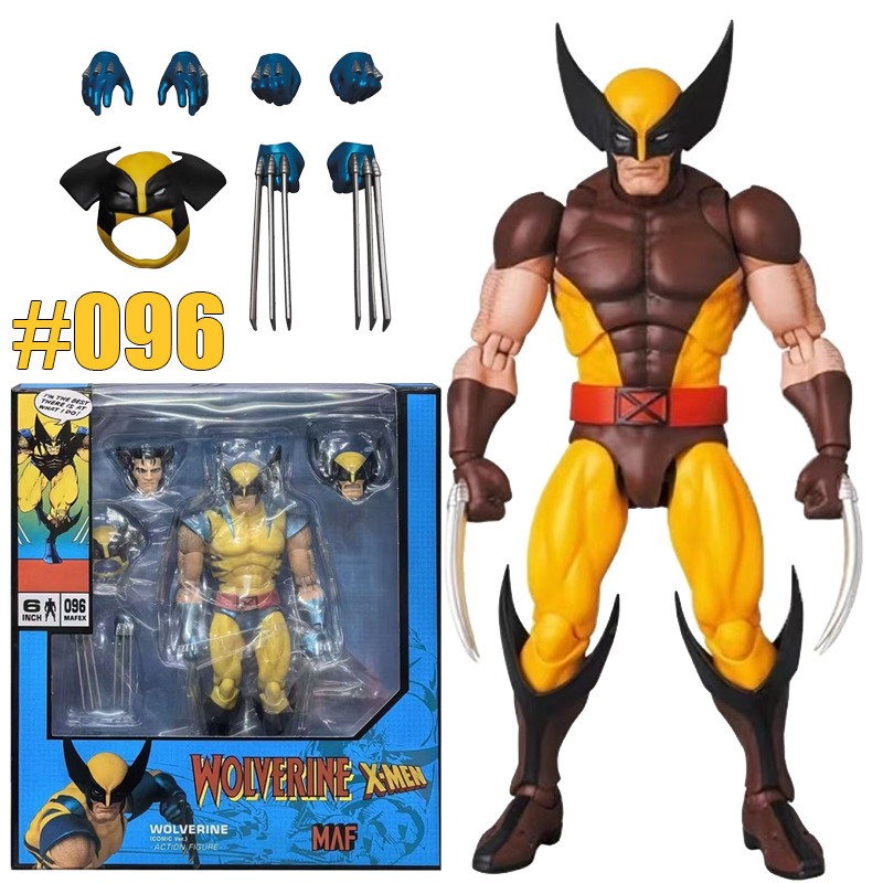 Marvel Wolverine X-Men Mafex 096 Revoltech Wolverine Mafex 138 Movable ...