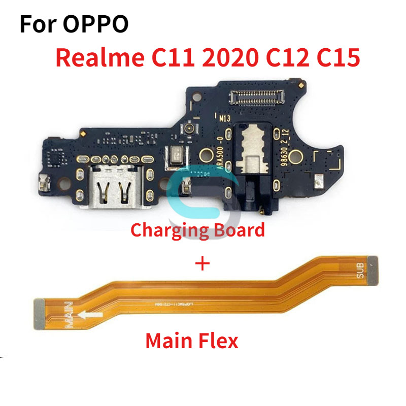 For OPPO Realme C11 2020/C12/C15 USB Board Charger Charging Connector Mainboard Main Board Flex ...