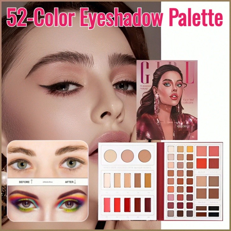 Eye Cosmetics Pearlescent Eye Makeup Eyeshadow Palette Coloration Silky ...