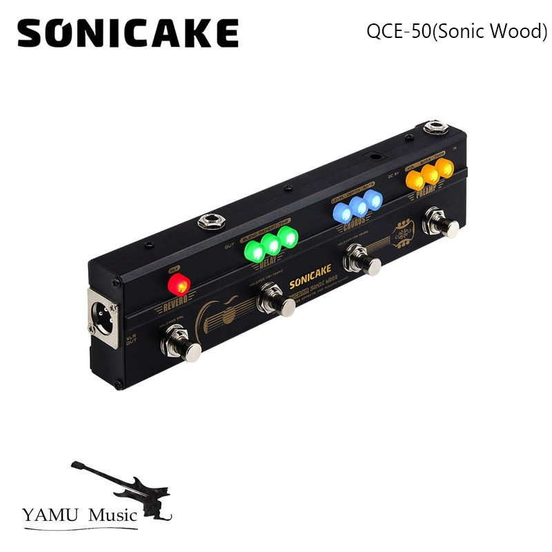 SONICAKE Sonic Wood Acoustic Pedal Guitar Effect Acoustic Pedal Multi ...