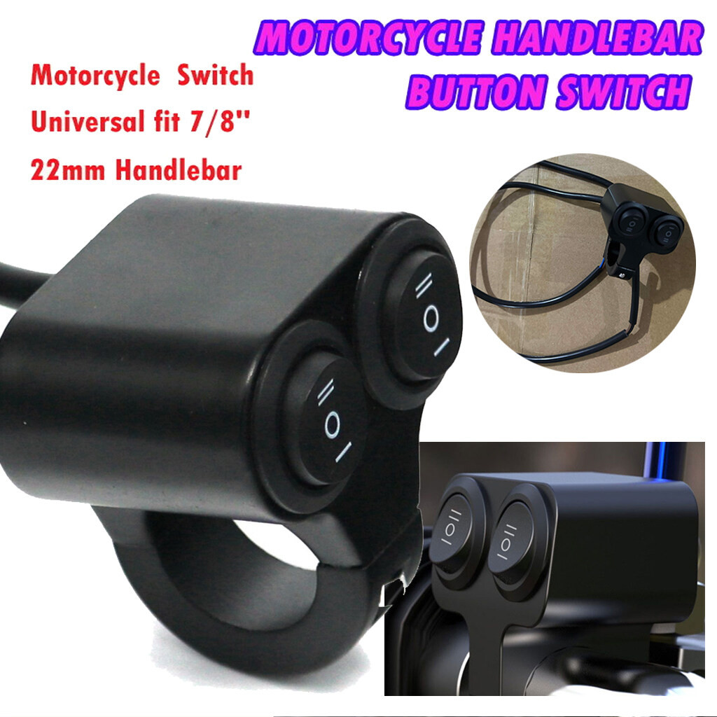 Motorcycle Switch Motorcycle Handlebar DUAL 3Ways Switch Electric ...