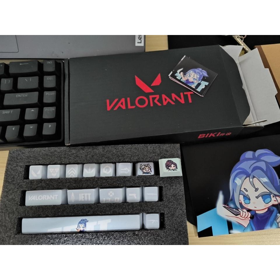 VALORANT Jett Keycap Cherry/OEM Profile Five-sided Sublimation Cute ...