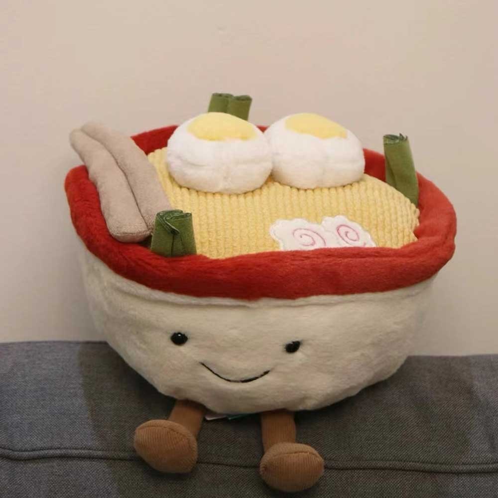 Jellycat Simulation Fun Ramen Plush Toy A Bowl of Ramen Cute Soft ...