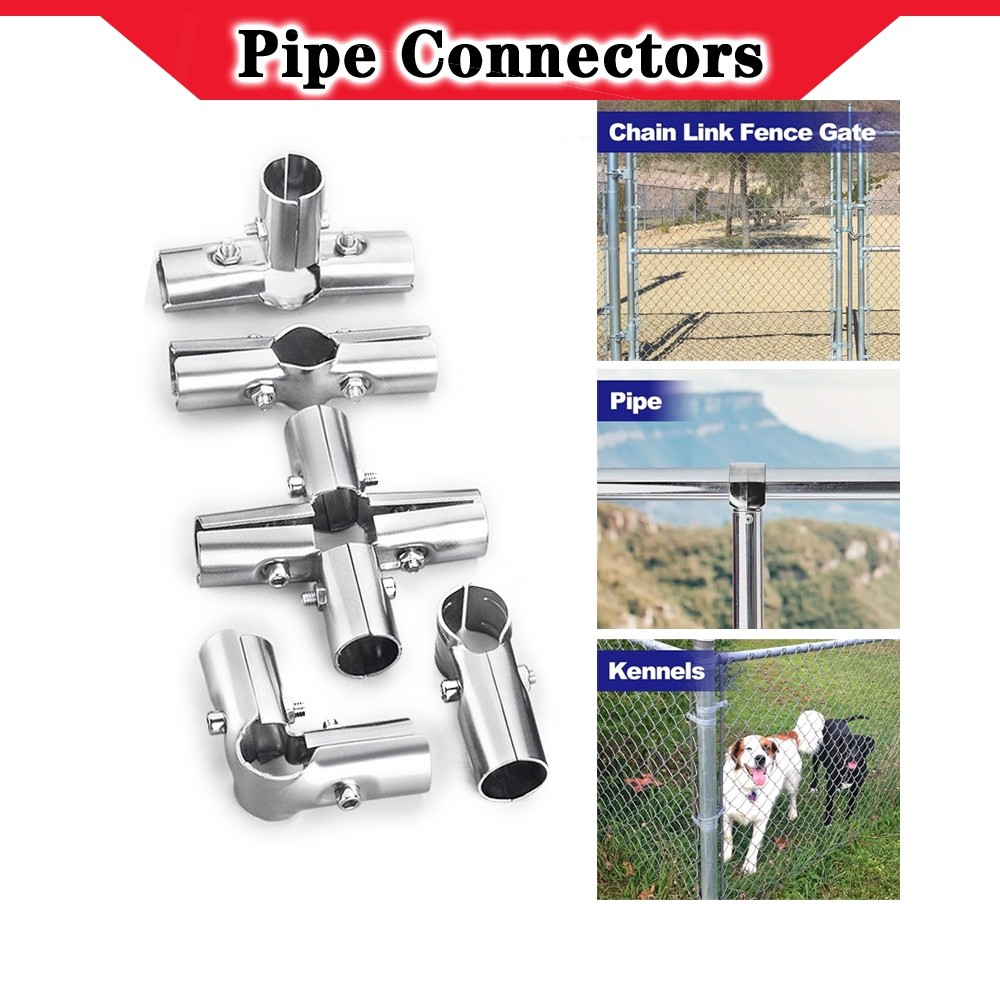 Two Way Structural Pipe Connectors Metal Connectors for Pipe Clamp end ...