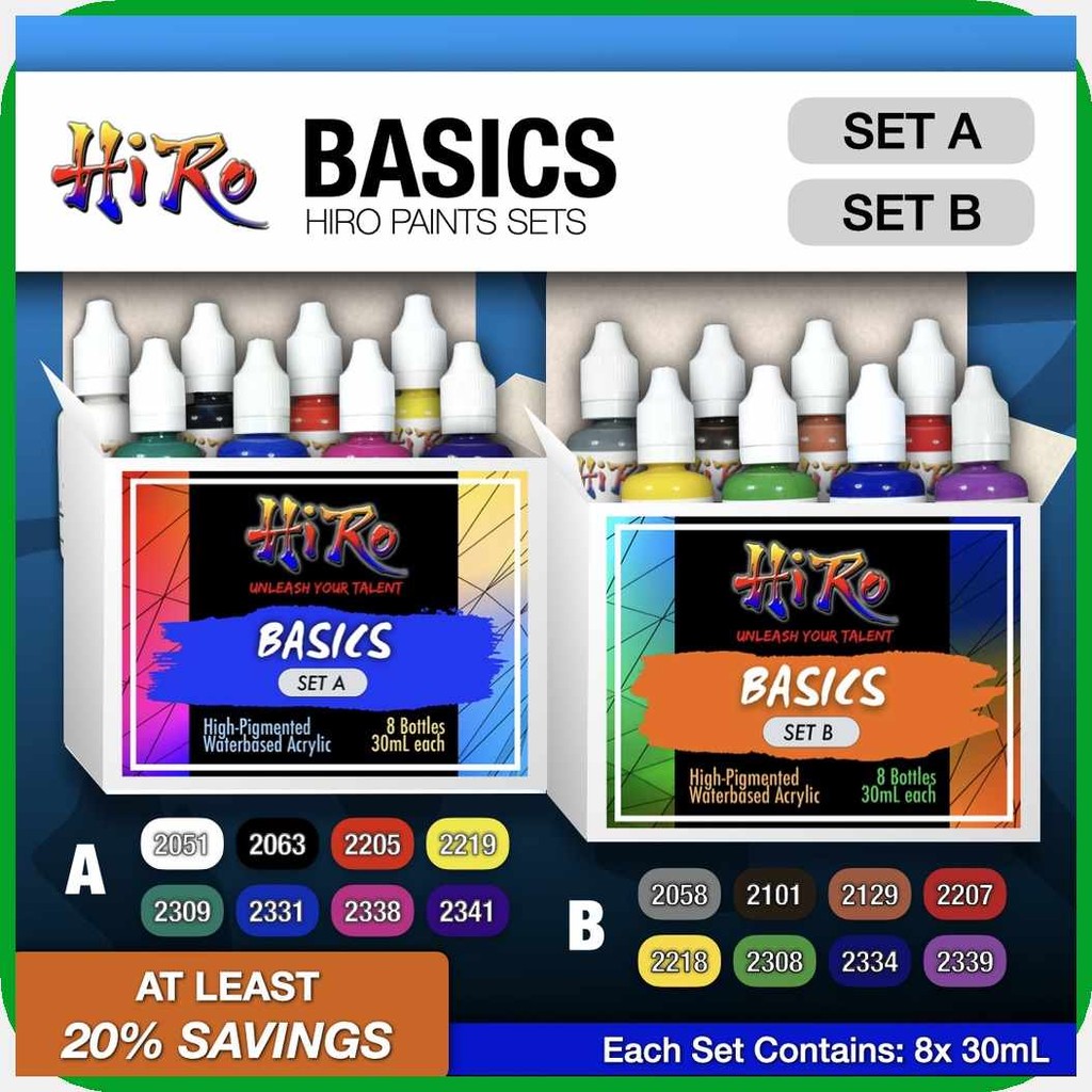 Basic]Je(SetfD^(Set~I?A*C?and/or+M@Set+o@B)+Y@Hiro+M@Paints (8x30mL ...