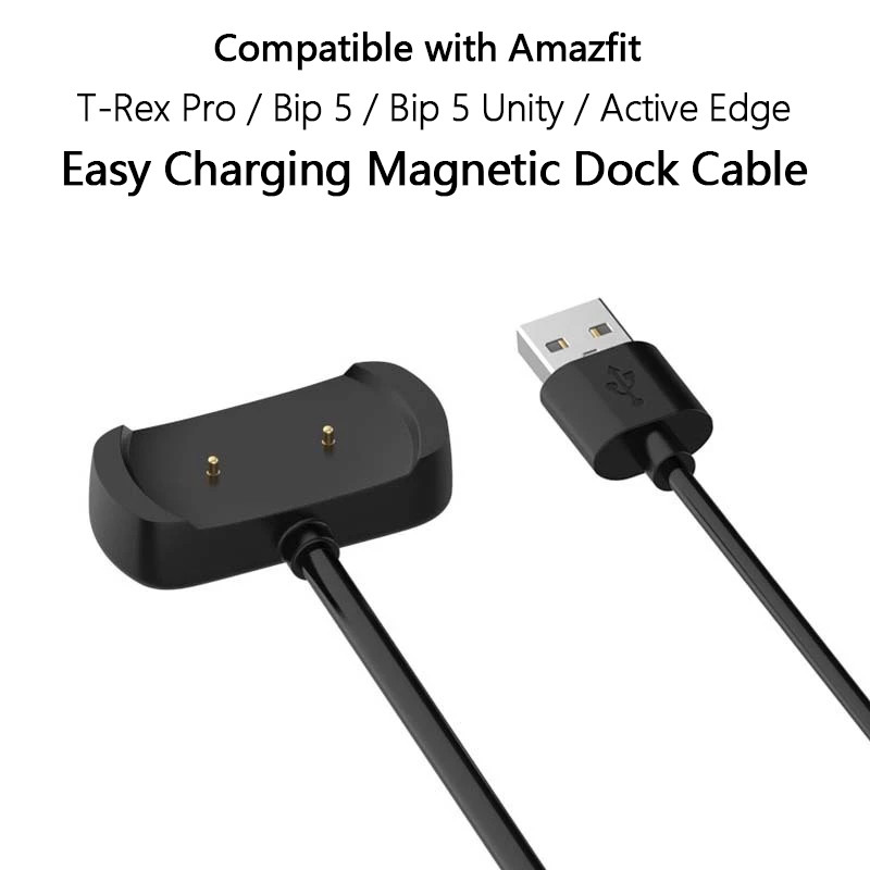 High Quality USB Easy Charging Cable For Amazfit Bip 3 5 Unity GTS GTR ...