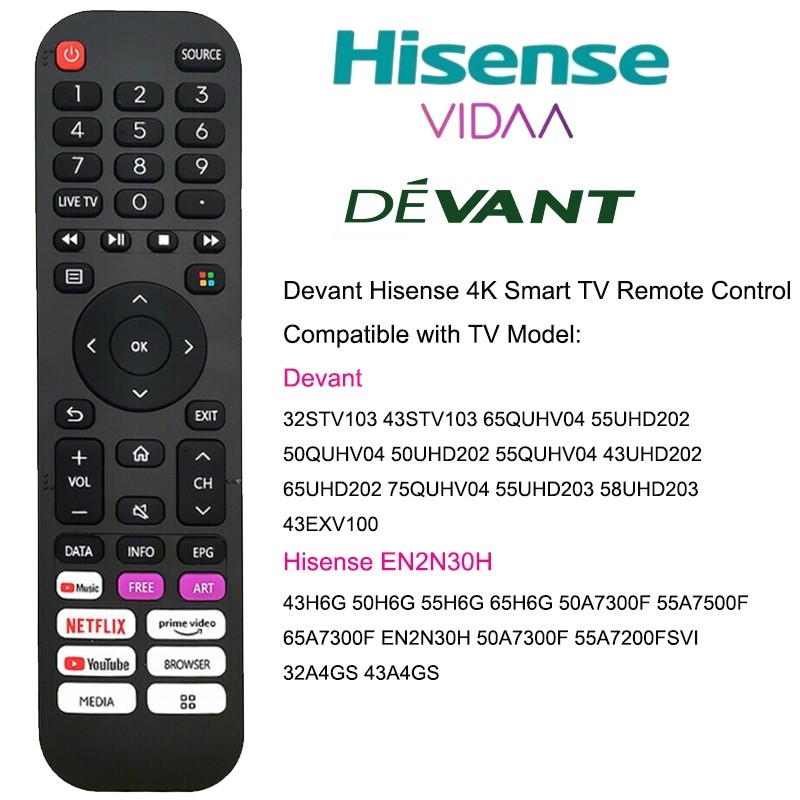 Hisense Remote Control Use Original Hisense EN2D30H TV Remote Control ...