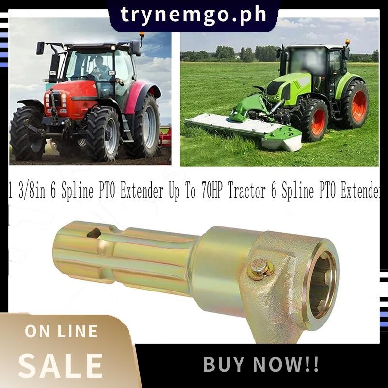 Available PTO Adapter Female 1 3/8in 6 Spline PTO Extender Up to 70HP ...