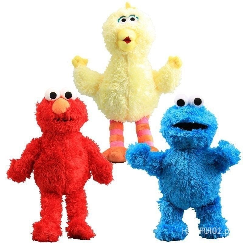 New Sesame Street Large Elmo and Cookie Monster Soft Plush Toys 30cm ...