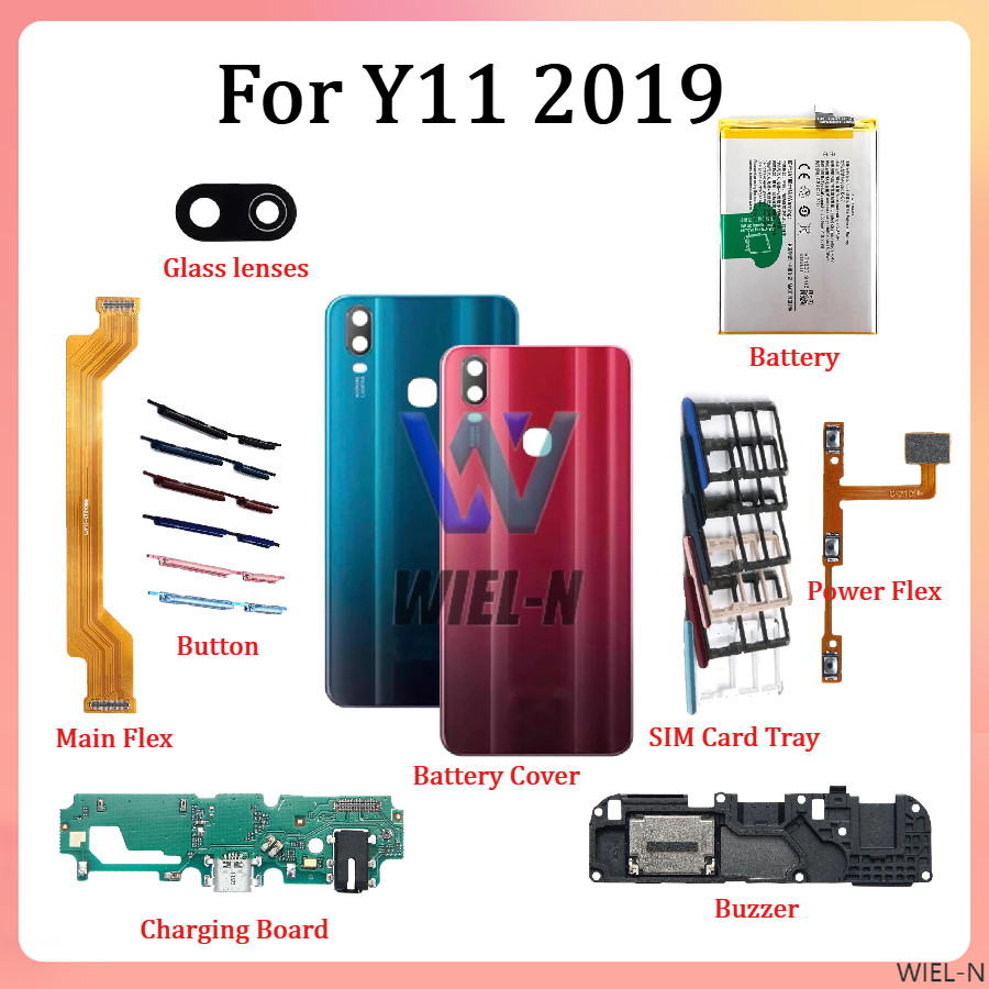 For VIVO Y11 2019 Battery Case, Volume Button, Power Button, SIM Card ...