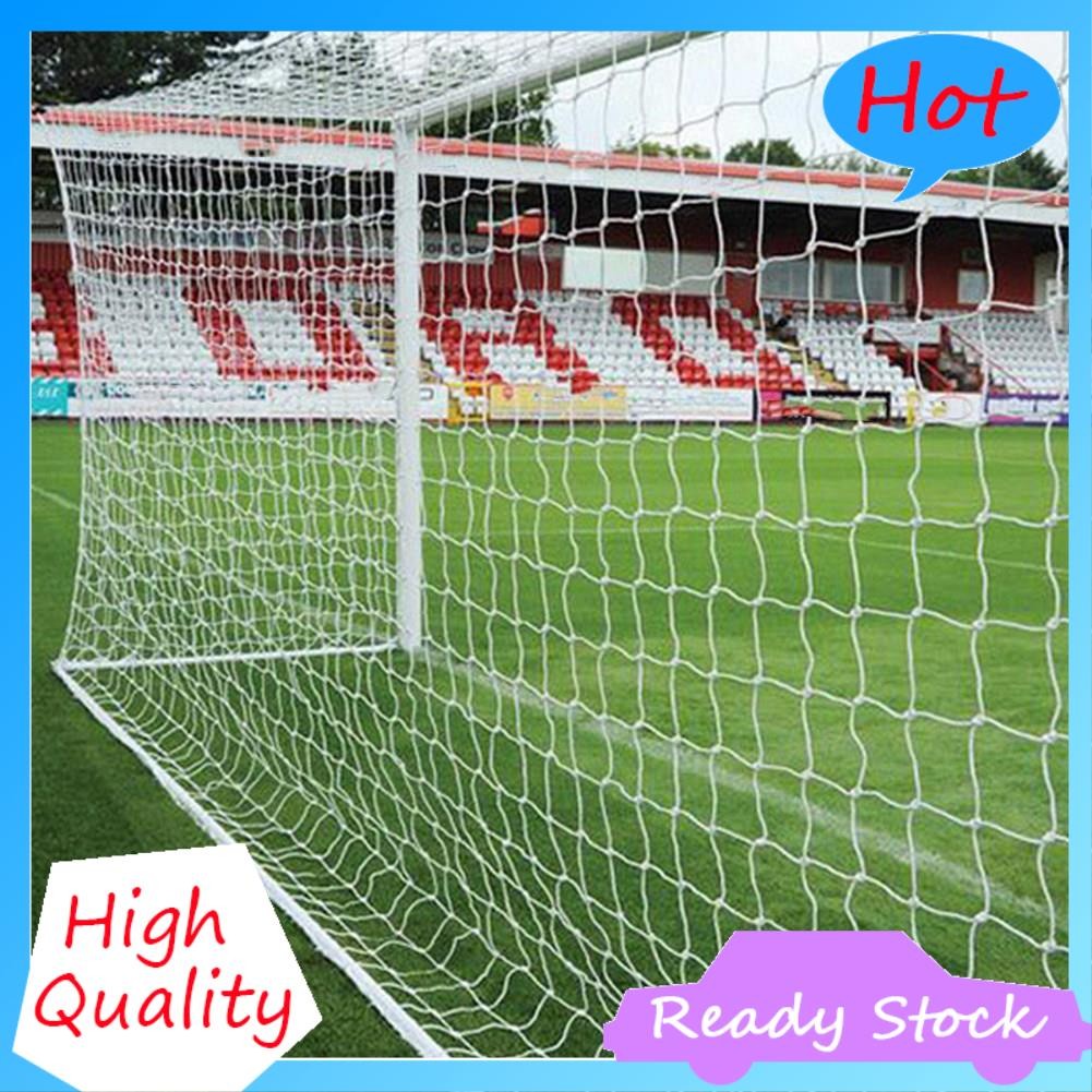 Portable PE Football Goal Net 5-A-Side Soccer Goal Nets 1 Piece White ...