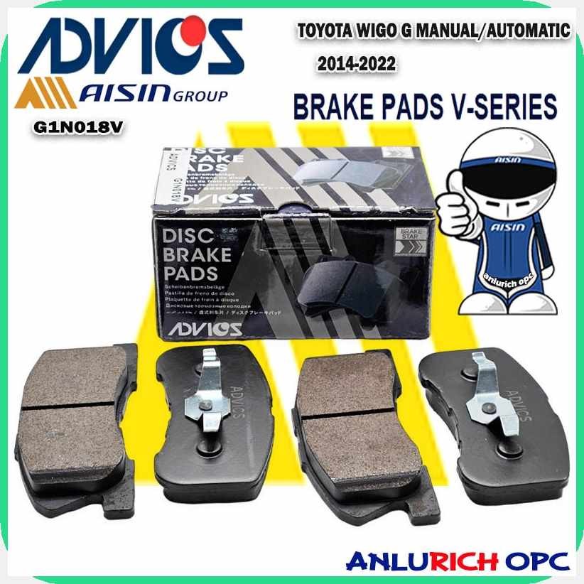 AISIN]a>/}Z)ADVICS}C)BRAKE}C)PADS}P)FRONT}a)TOYOTA}I)WIGO}L)G (MANUAL ...
