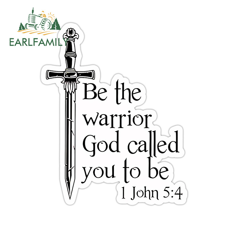 EARLFAMILY 13cm x 10.5cm Sword Cartoon Car Stickers Windshield ...