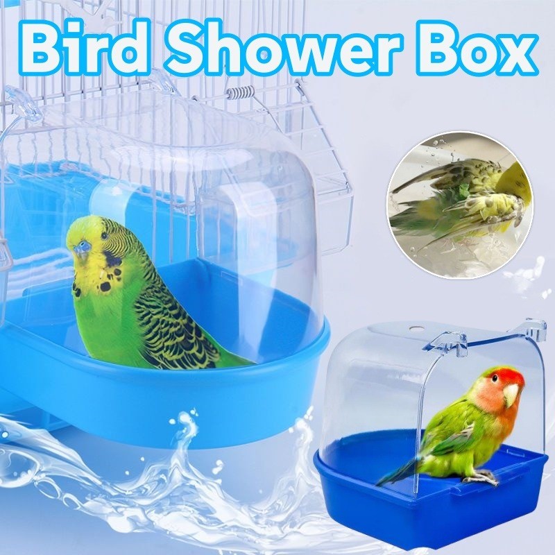 Bird Bath For Bird Cage Parrot Cage Bathtub Hanging Shower Box ...