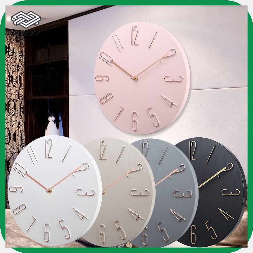 Modern?YW?12inches(30cm)[kW$Wall}Rd>clock)uf>Sleek)Uq>Silent)R>Living)f ...