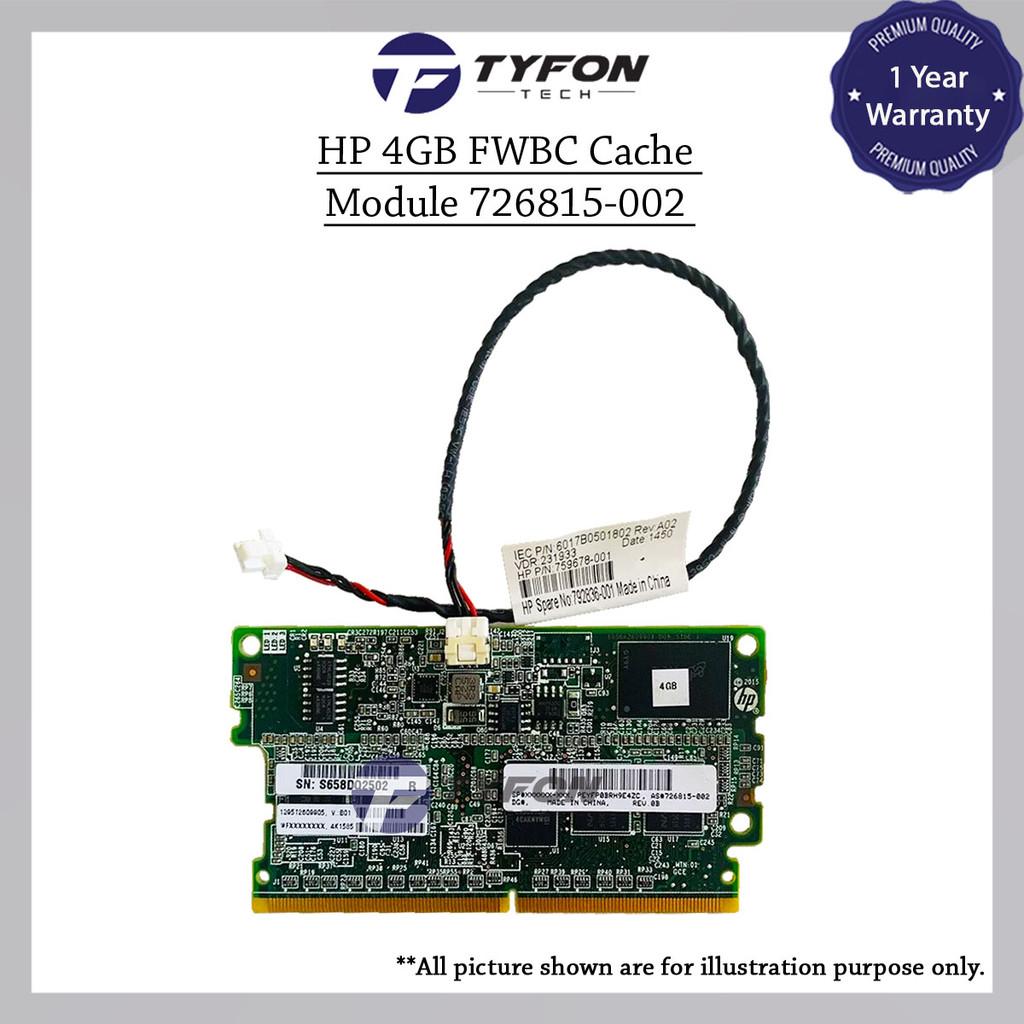 HP HPE P-Series P440 P840 Smart Array 4GB Flash FWBC RAID Controller ...