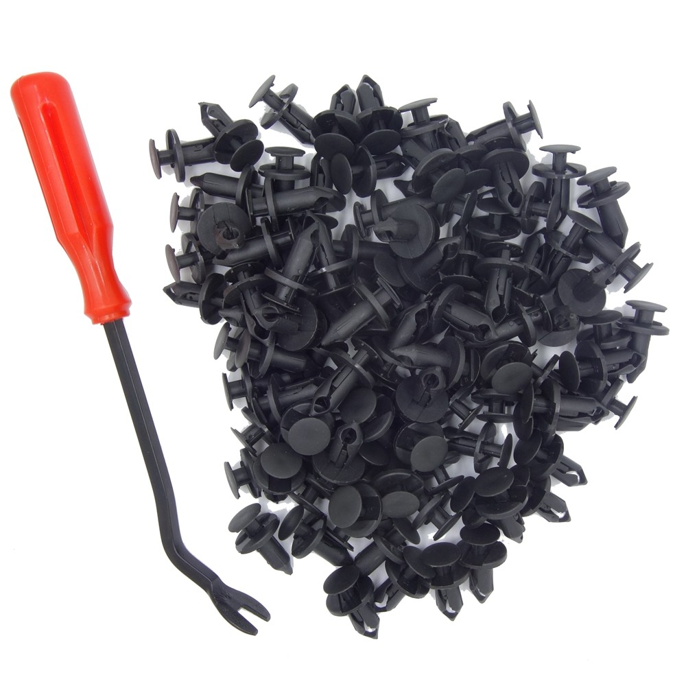 100PCS Plastic Fender Clips Body Rivets Clips Car Door Clip Panel Audio ...