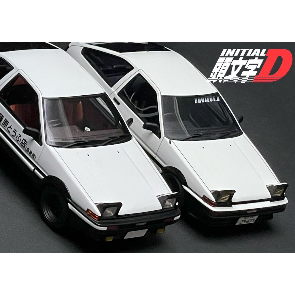 1/18 Initial D Authentic Fake AE86 Initial D First Part 5 A Pair ...