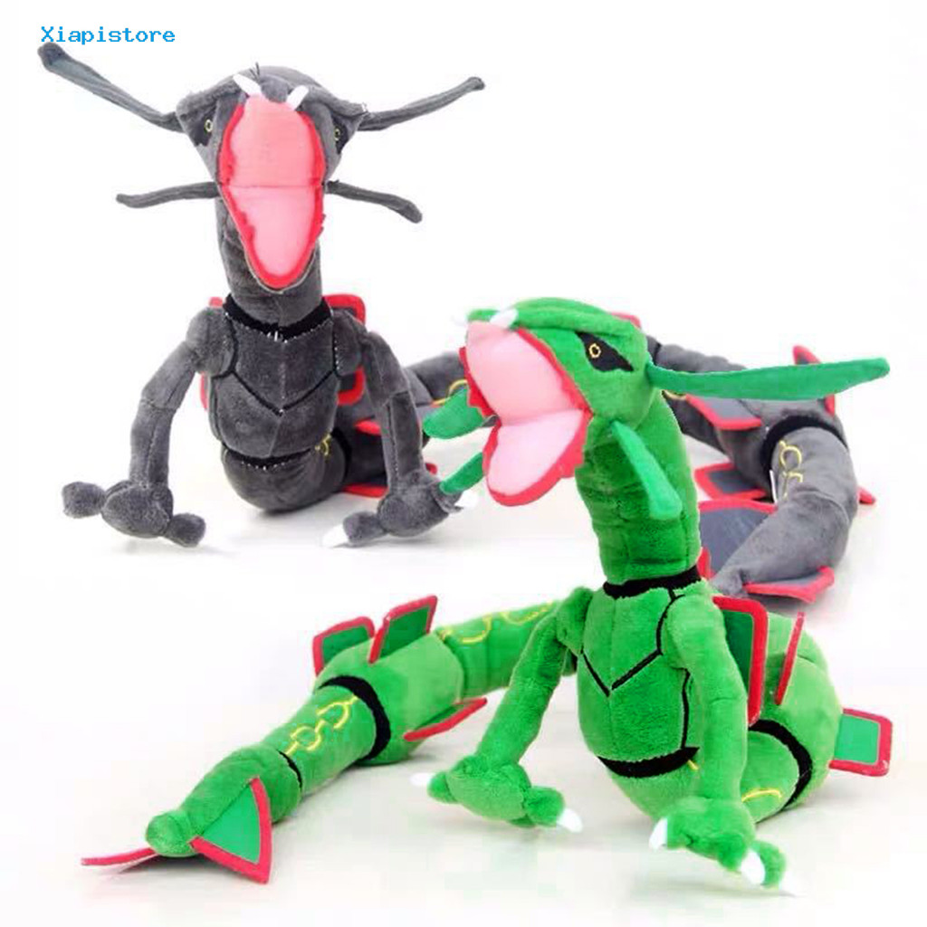 [XP] 80cm Rayquaza Plush Toy Built-in Skeleton Cute Anime Character ...