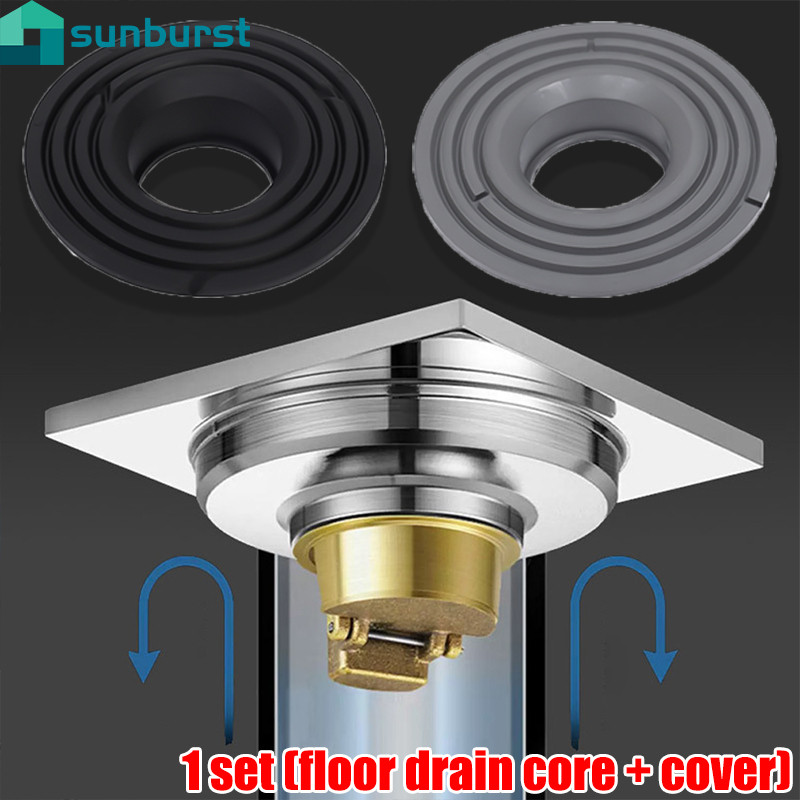 3Pcs Floor Drain Plug - Gravity Induction - Bathroom Deodorizer ...