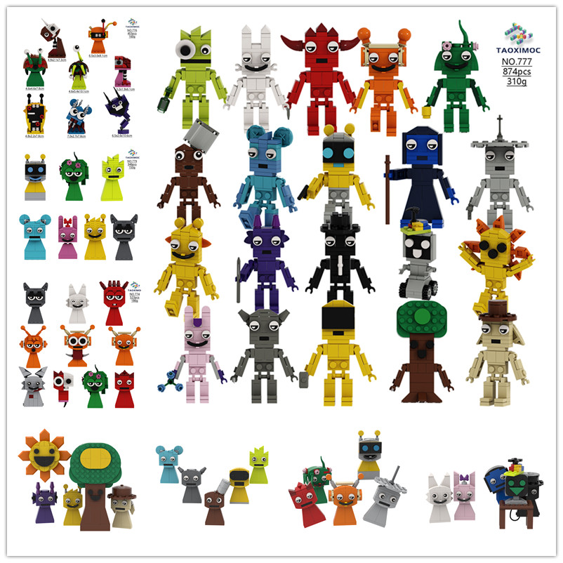 Moc Incredi Box Sprunki Rhythm Box Building Blocks Children's Christmas ...