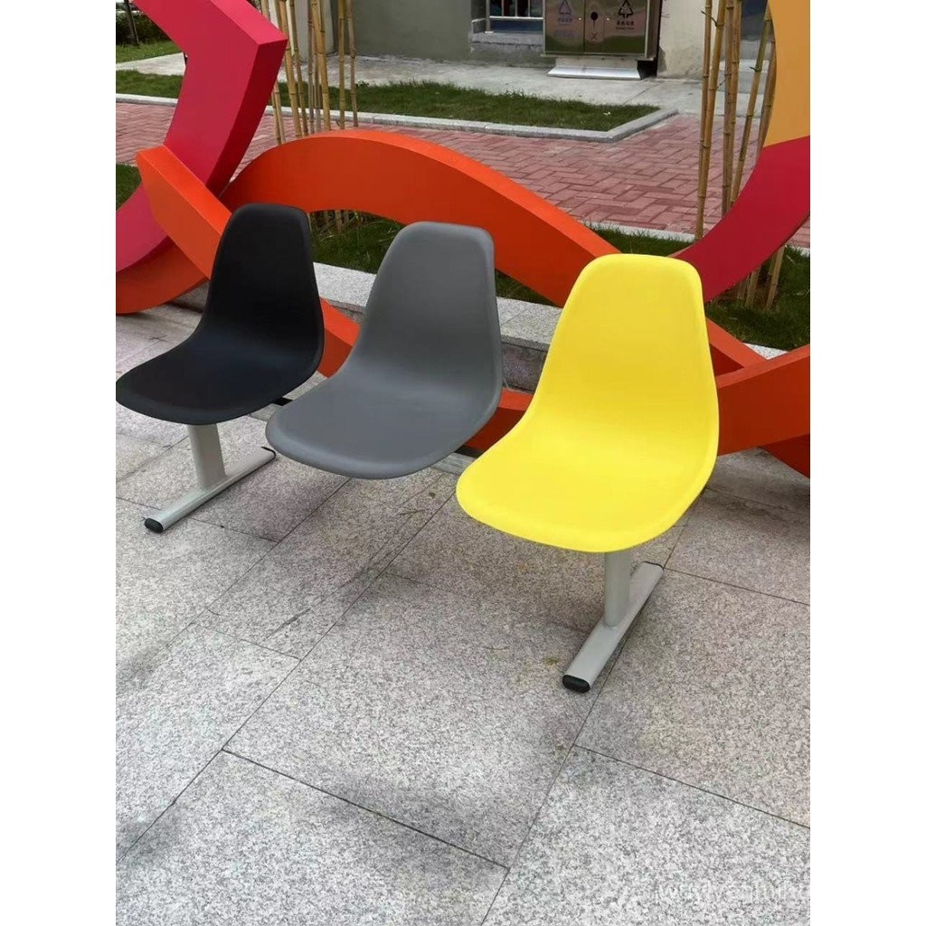Plastic Row Chair Step Fixed Chair Transparent Color Seat Supermarket ...