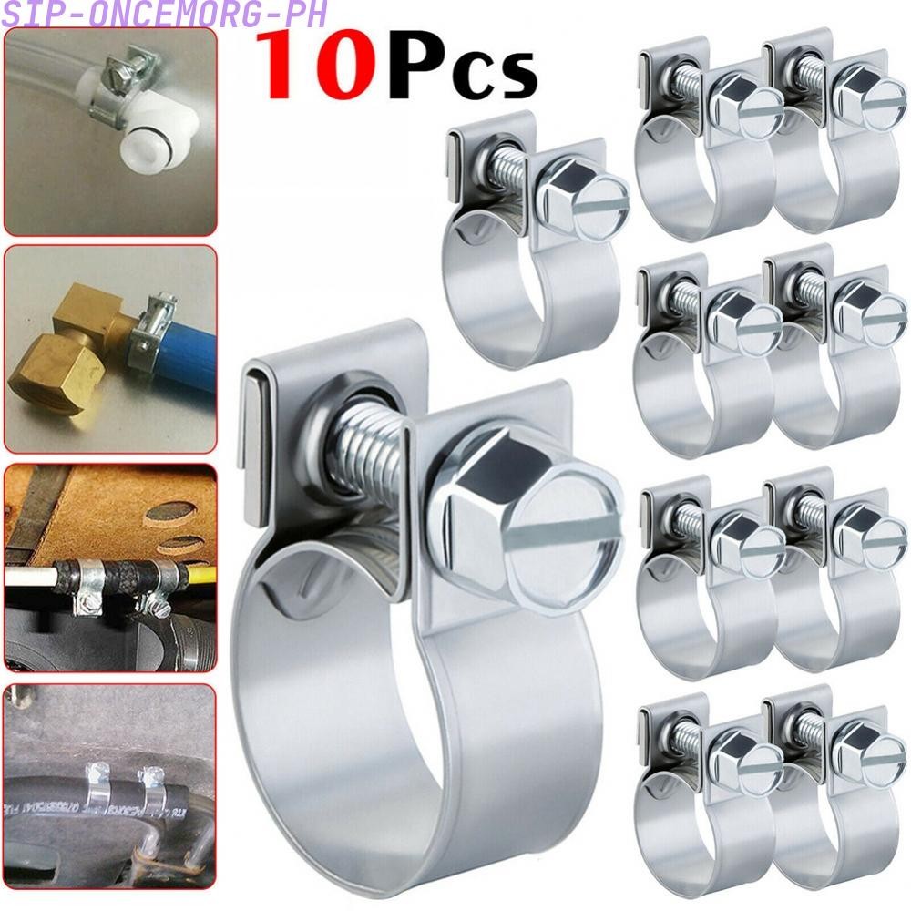 Mini Fuel Pipe Hose Clamp Securely Fasten Hoses Heavy Duty Carbon Steel ...