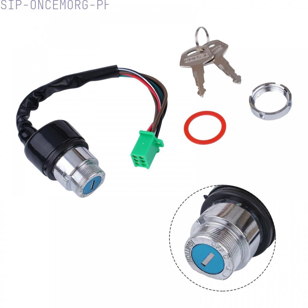 Universal Motorcycle Ignition Key Switch with 6 Wires 2 Keys High ...