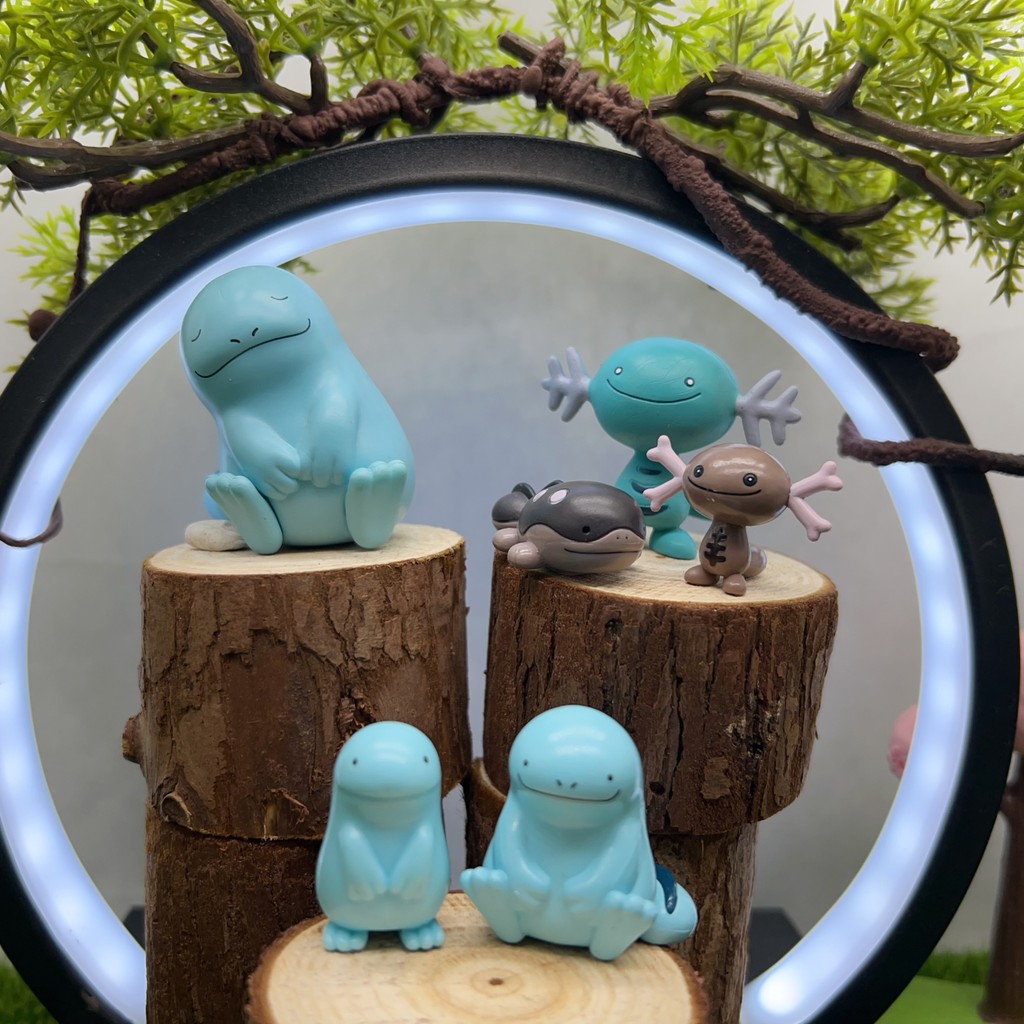 Pokémon Figure Collection - Quagsire, Clodsire, Wooper & Paldean Wooper ...