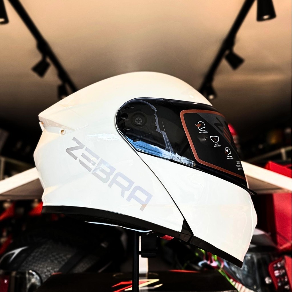 ZEBRA A113 RITZY MODULAR MOTORCYCLE HELMET | Shopee Philippines