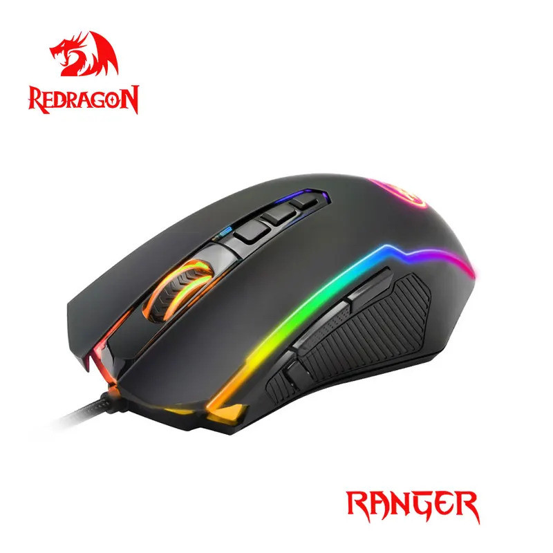 REDRAGON RANGER M910-K RGB USB Gaming Mouse Wired 8000 DPI 10 Buttons ...